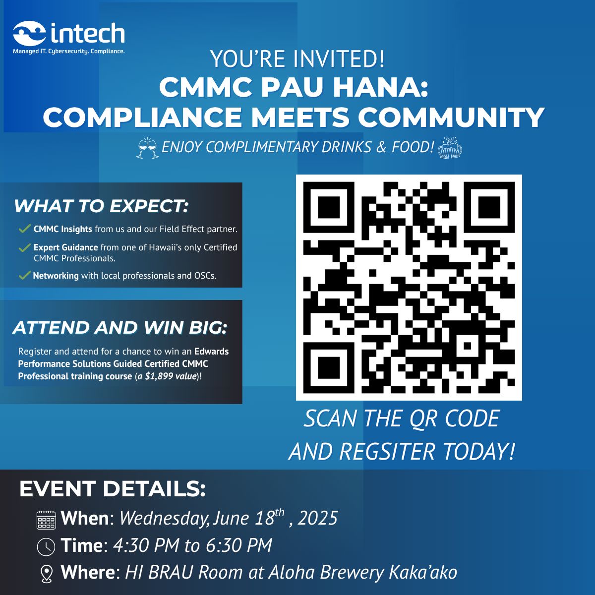 Honolulu CMMC Events | Edwards | June 18 Networking Event